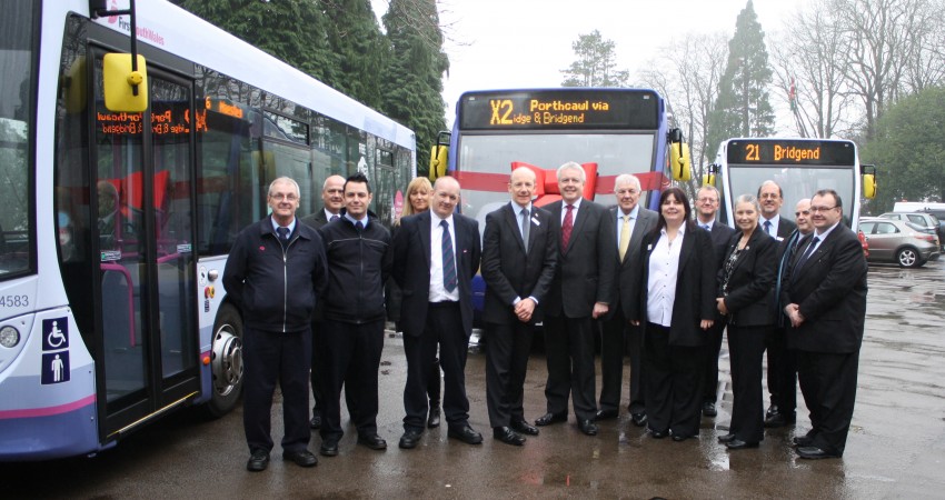 New buses for Bridgend given proper welcome
